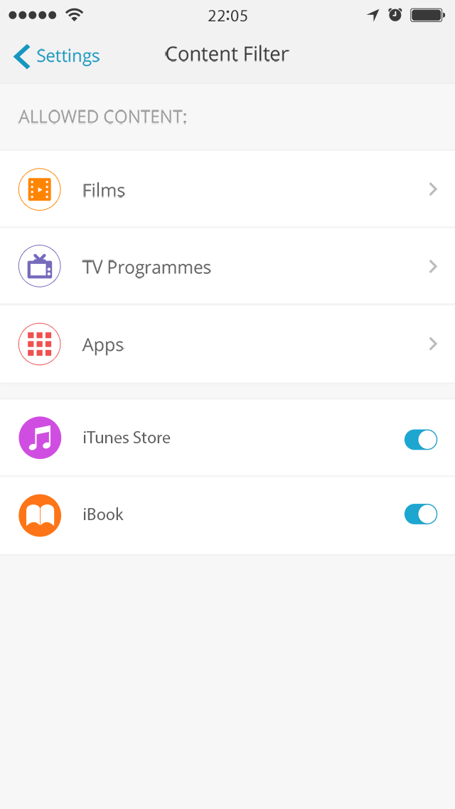 New on the Menu : Introducing iOS Content Filters & Brand New Web ...