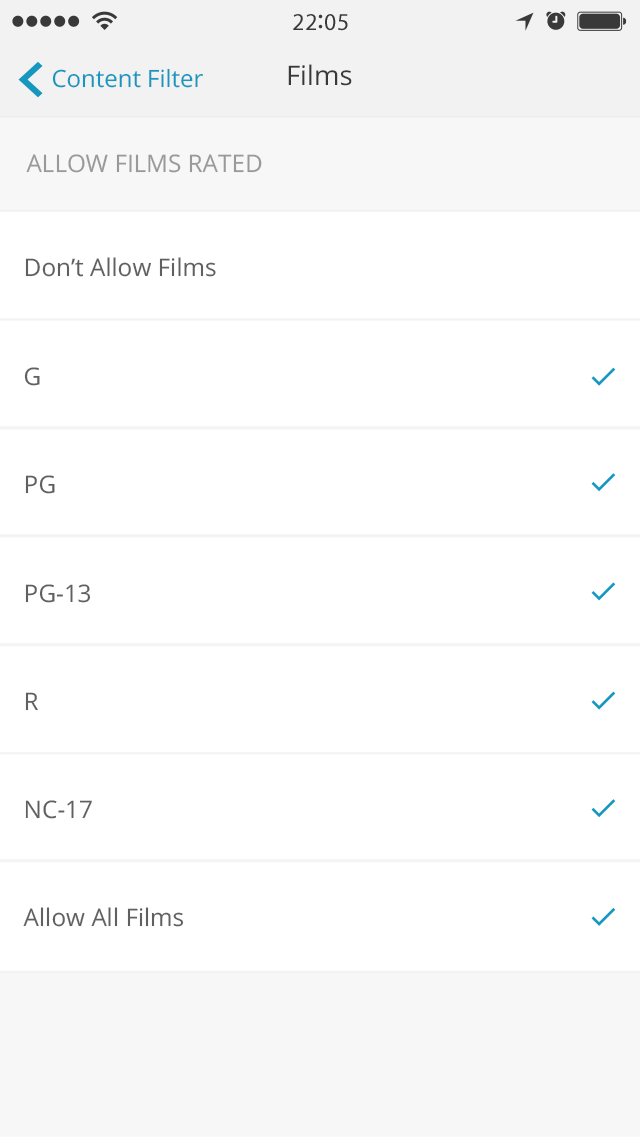 New on the Menu : Introducing iOS Content Filters & Brand New Web ...